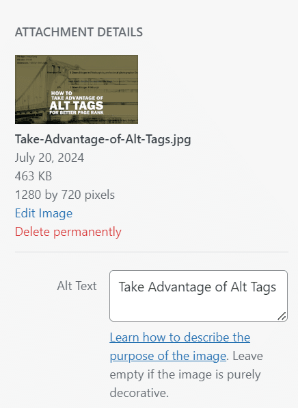 Take Advantage of Alt Tags for Better Page Rank - WDO Photography ...